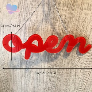 Wall Deco OPEN, Red Wall Letters, Wall Decor Letters, Yellow Wall Decor ...