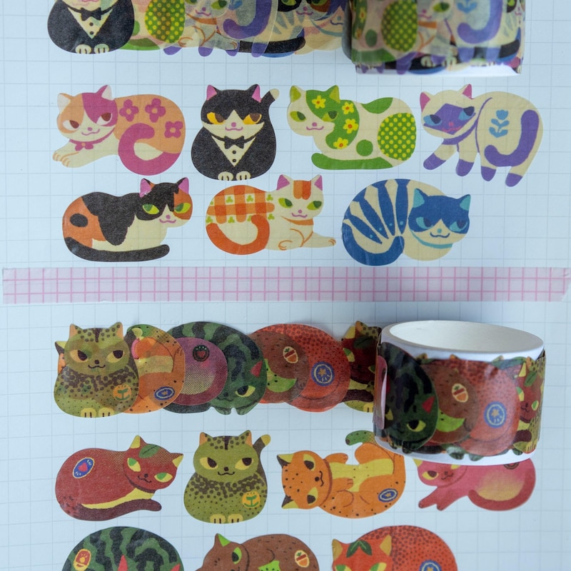 Washi Pink Cat - Etsy
