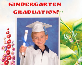 Editable Kindergarten Graduation Sign, Personalized School Sign ...