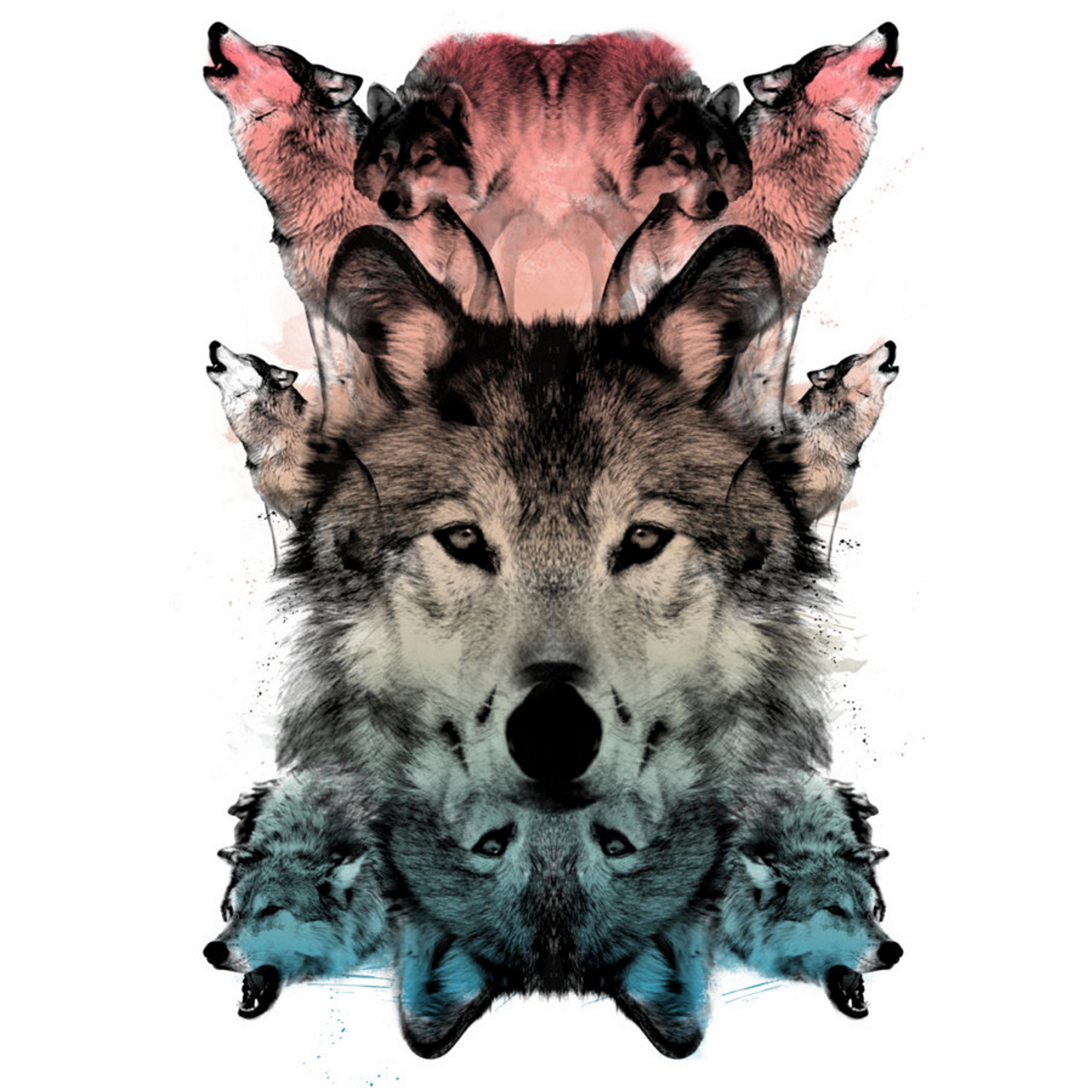 Instant Download, Wolves, Printable, Clipart, Digital Download, Wolve ...