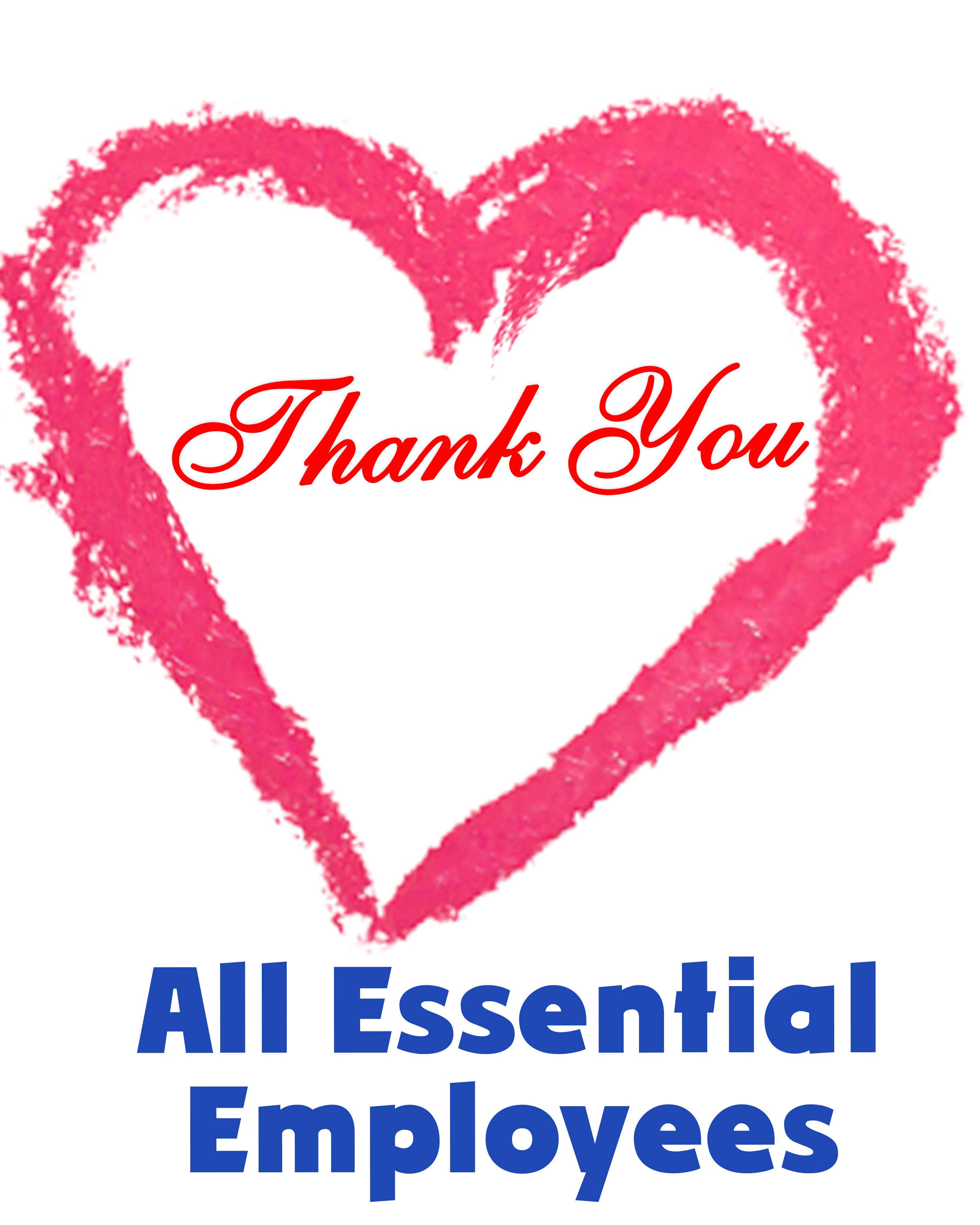 Thank You Essential Workers Yard Sign Digital Printable - Etsy