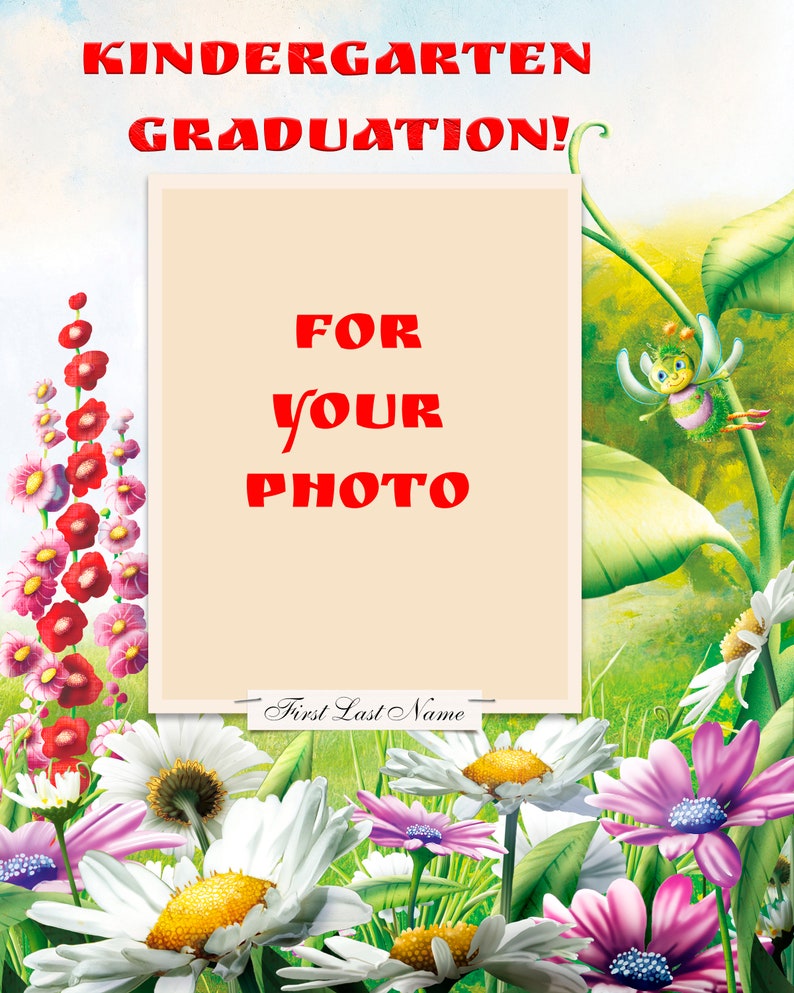 Editable Kindergarten Graduation Sign Personalized - Etsy