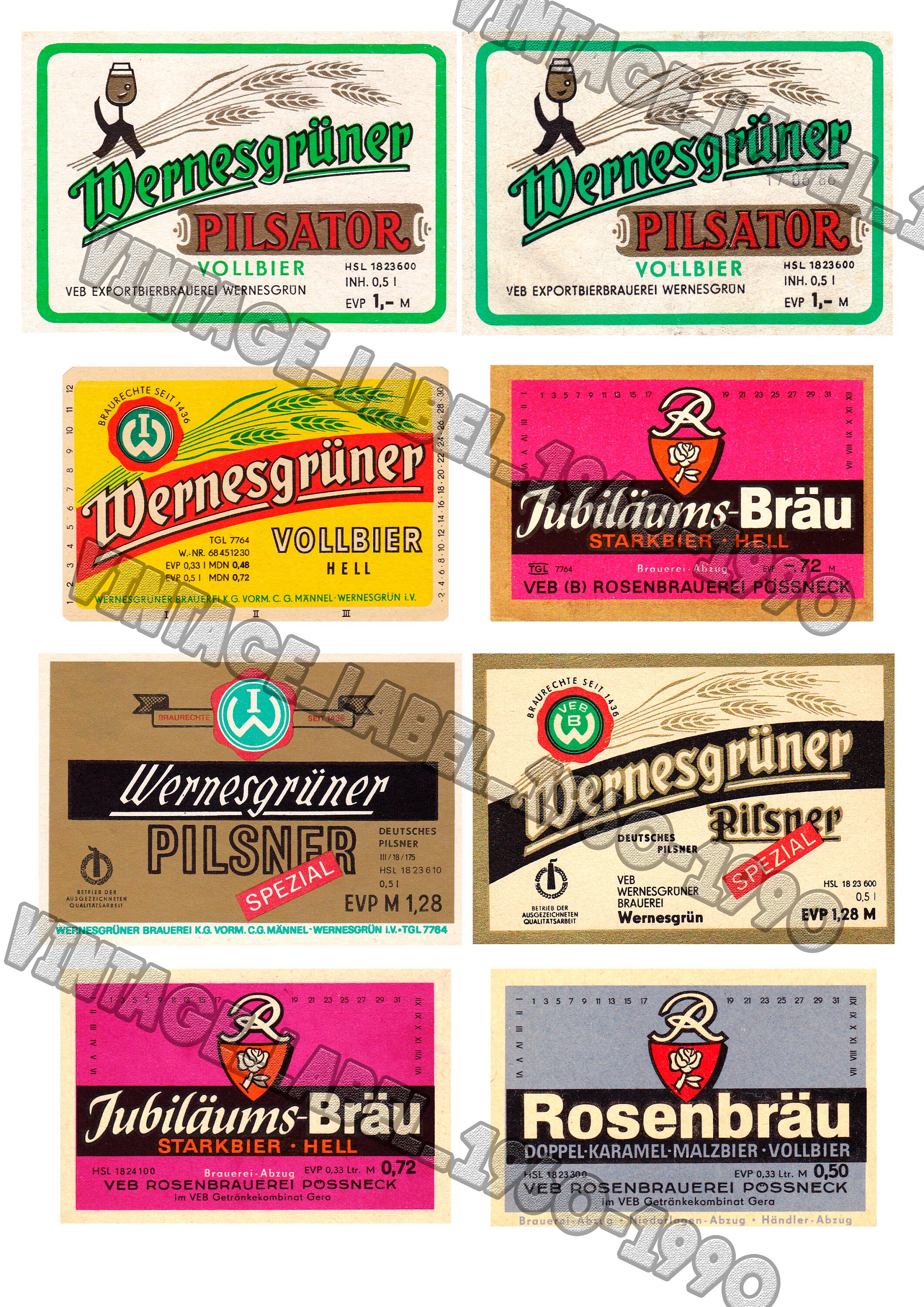 Lot of 32 #vintage #beer #labels Germany - Vintage Paper Ephemera ...