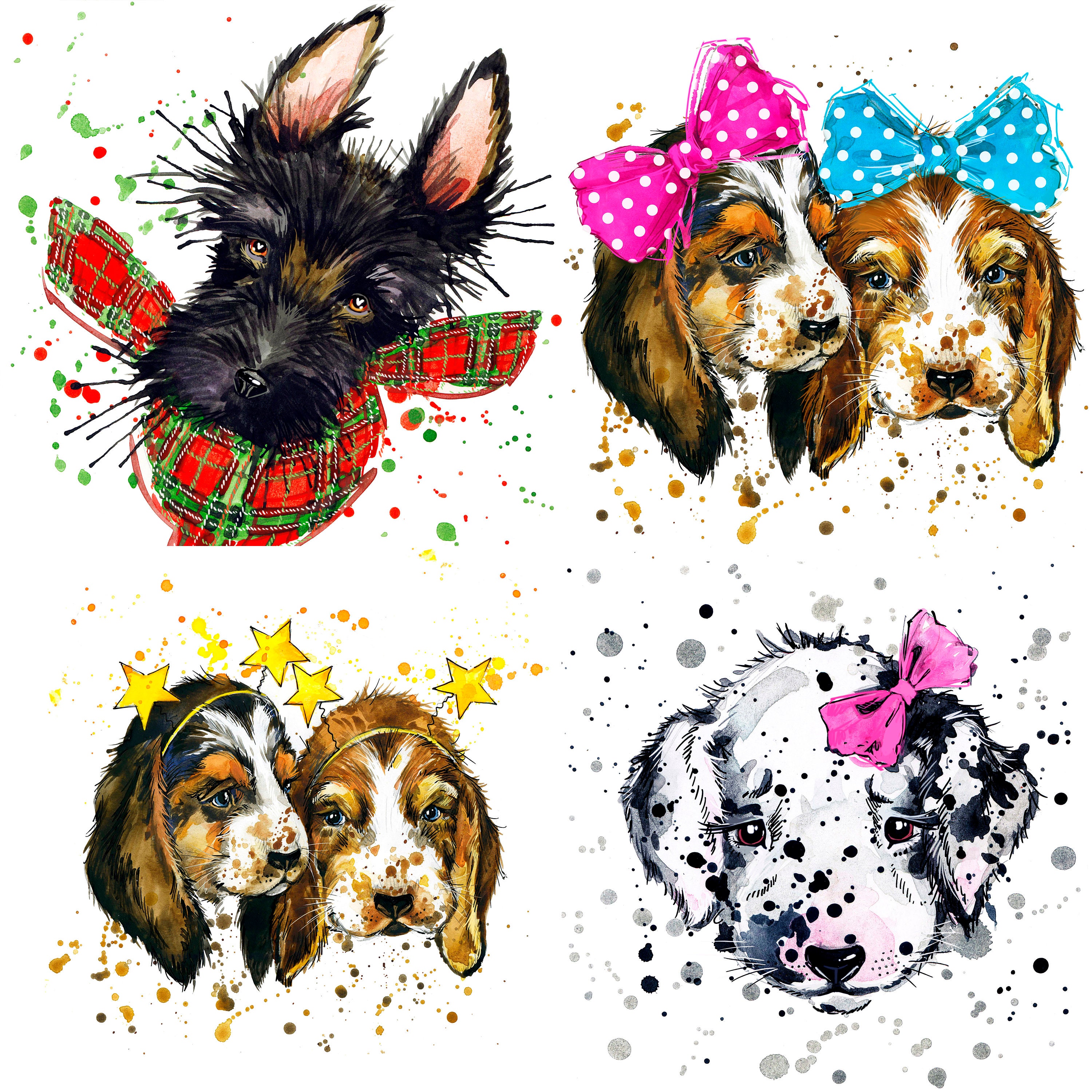 Instant Download, Doggies, Printable Digital Download, Clipart - Etsy