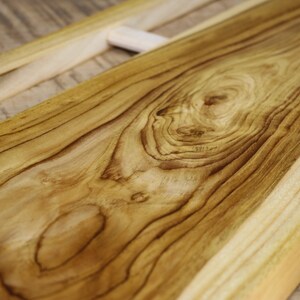 Teak Floating Shelf | 1" Solid Live Edge Wood With Custom Bracket and ...