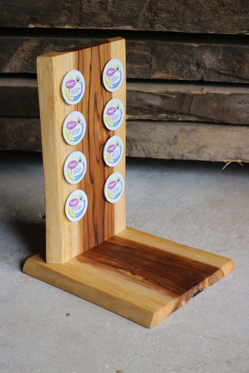 Teak "keurig" K-cup Holder | Live Edge Display Rack - Etsy