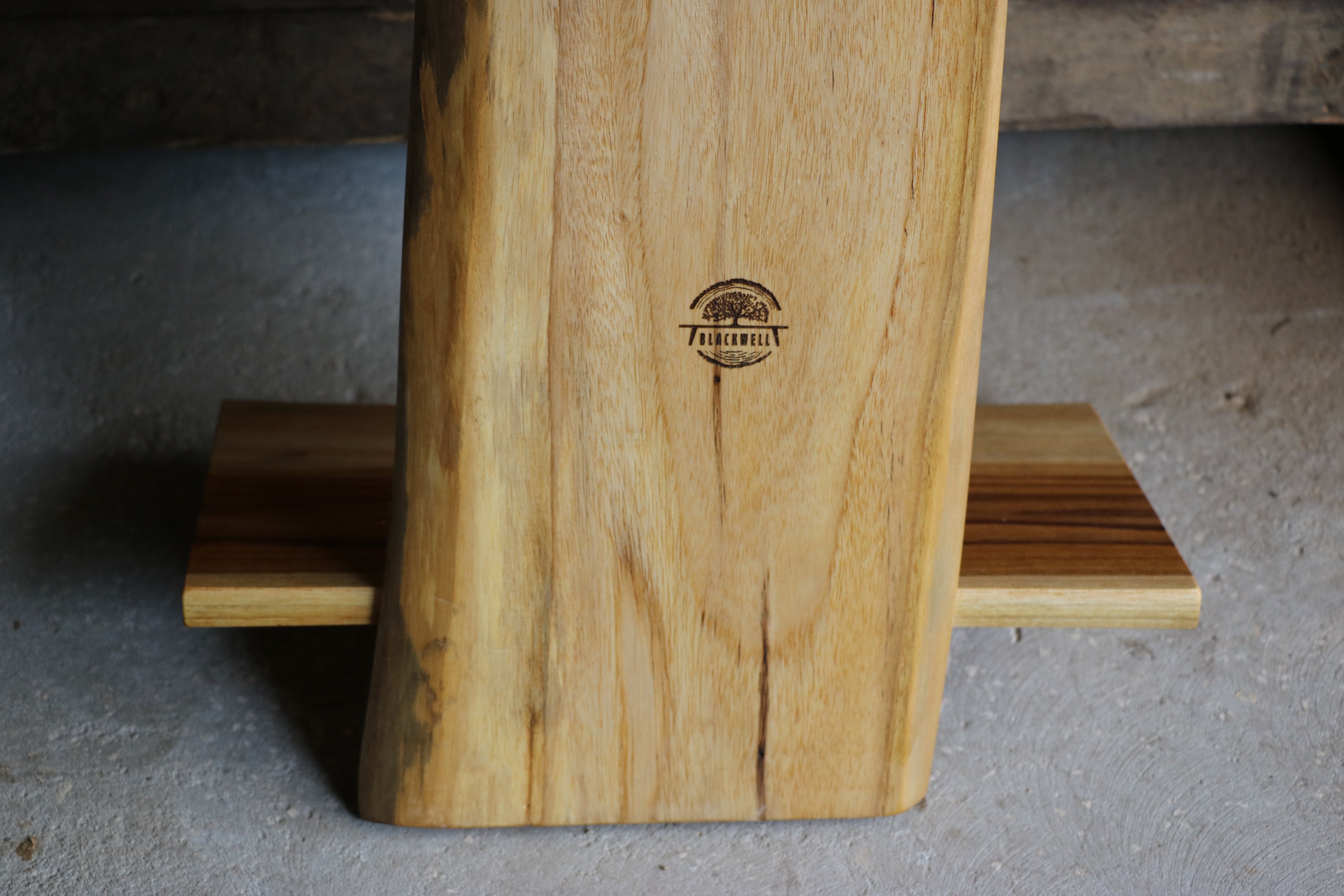 Teak Shelf Unit Solid Live Edge Wood Wall Mount | Etsy