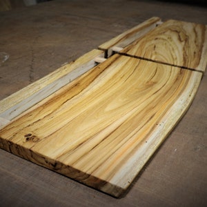 Teak Floating Shelf | 1" Solid Live Edge Wood With Custom Bracket and ...