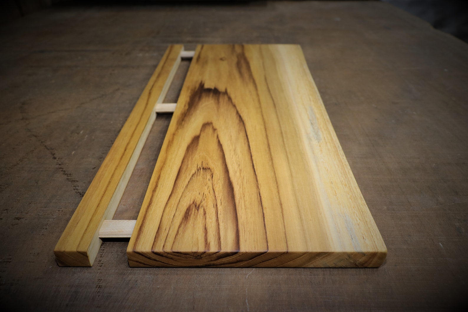 Teak Floating Shelf 1 Solid Live Edge Wood With Custom | Etsy