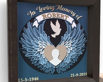 Angel Wings Shadow Box - Etsy Canada