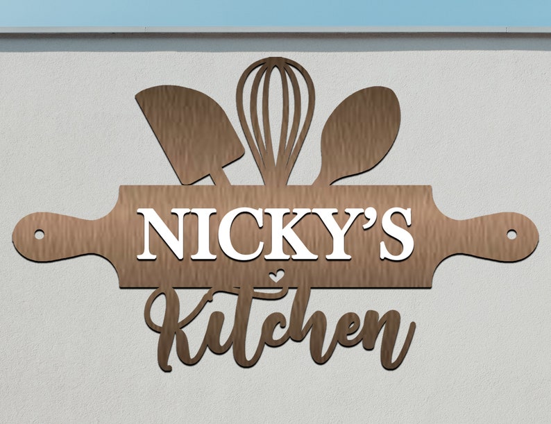 Kitchen Name Sign SVG Kitchen House Sign File Laser Cut - Etsy