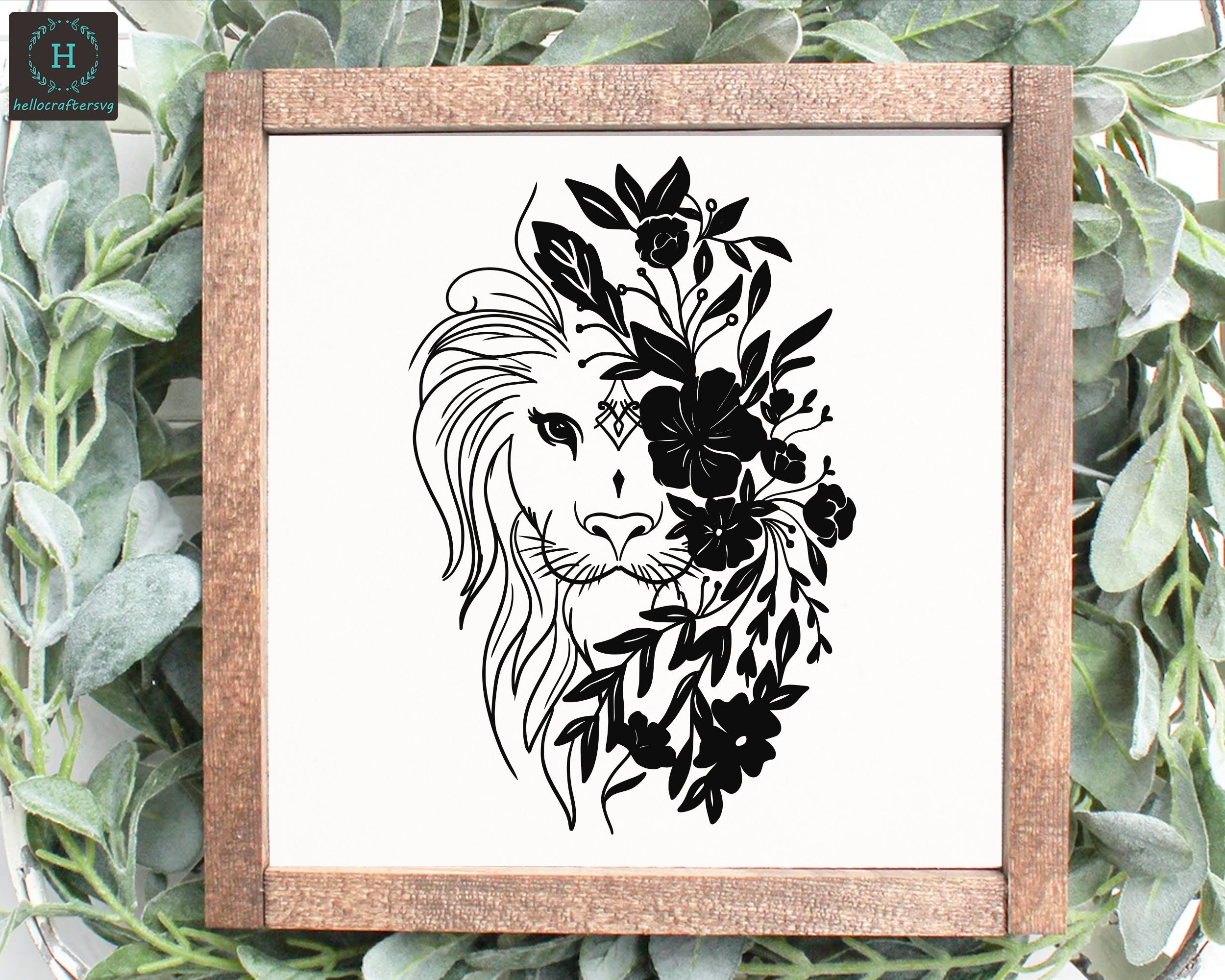 Boho Lion Svg Flower Lion Svg Half Lion Svg Lion Head Svg - Etsy Canada