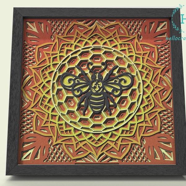 Bee Shadow Box - Etsy