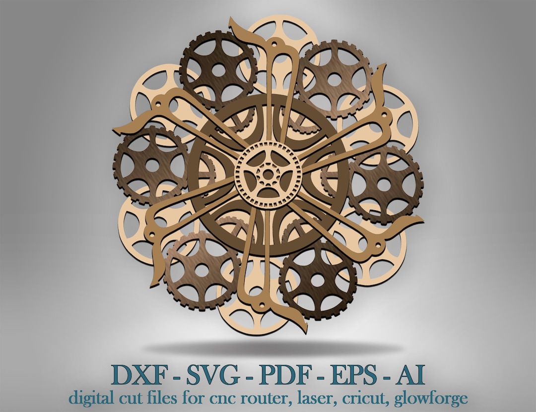 Steampunk Gear Layered SVG 3d Gear Shadow Box Cricut Svg - Etsy Australia
