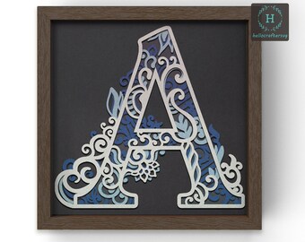 Mandala Letters and Numbers SVG Cut Files Commercial Use - Etsy