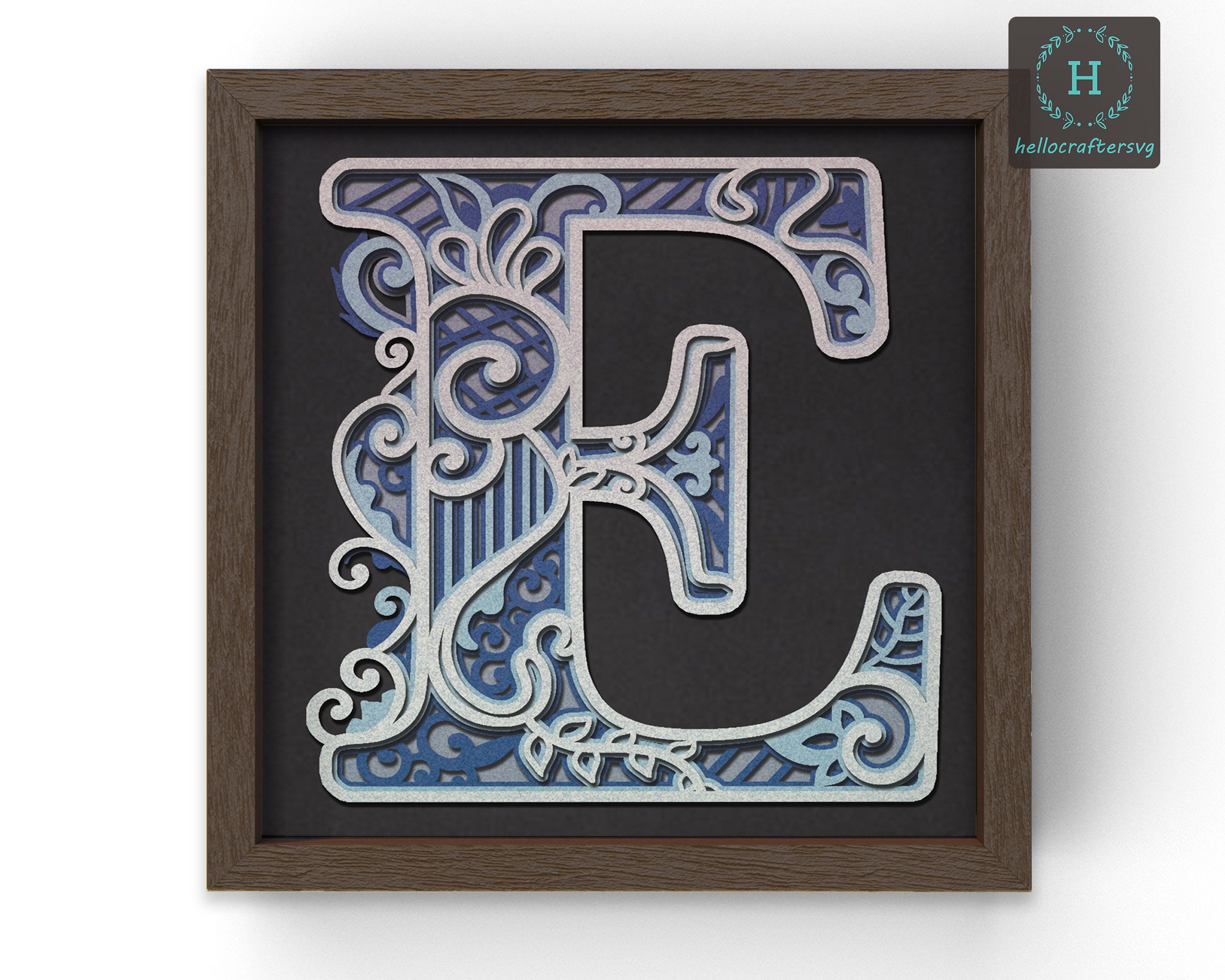 3D LETTER E SVG Alphabet E 3D Shadow Box File Svg Cardstock - Etsy UK