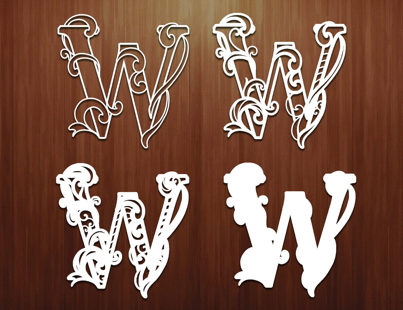 3D LETTER W SVG Alphabet W 3D Shadow Box File Svg Cardstock - Etsy