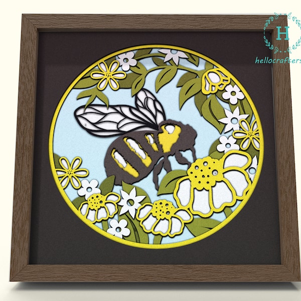 Bee Shadow Box - Etsy