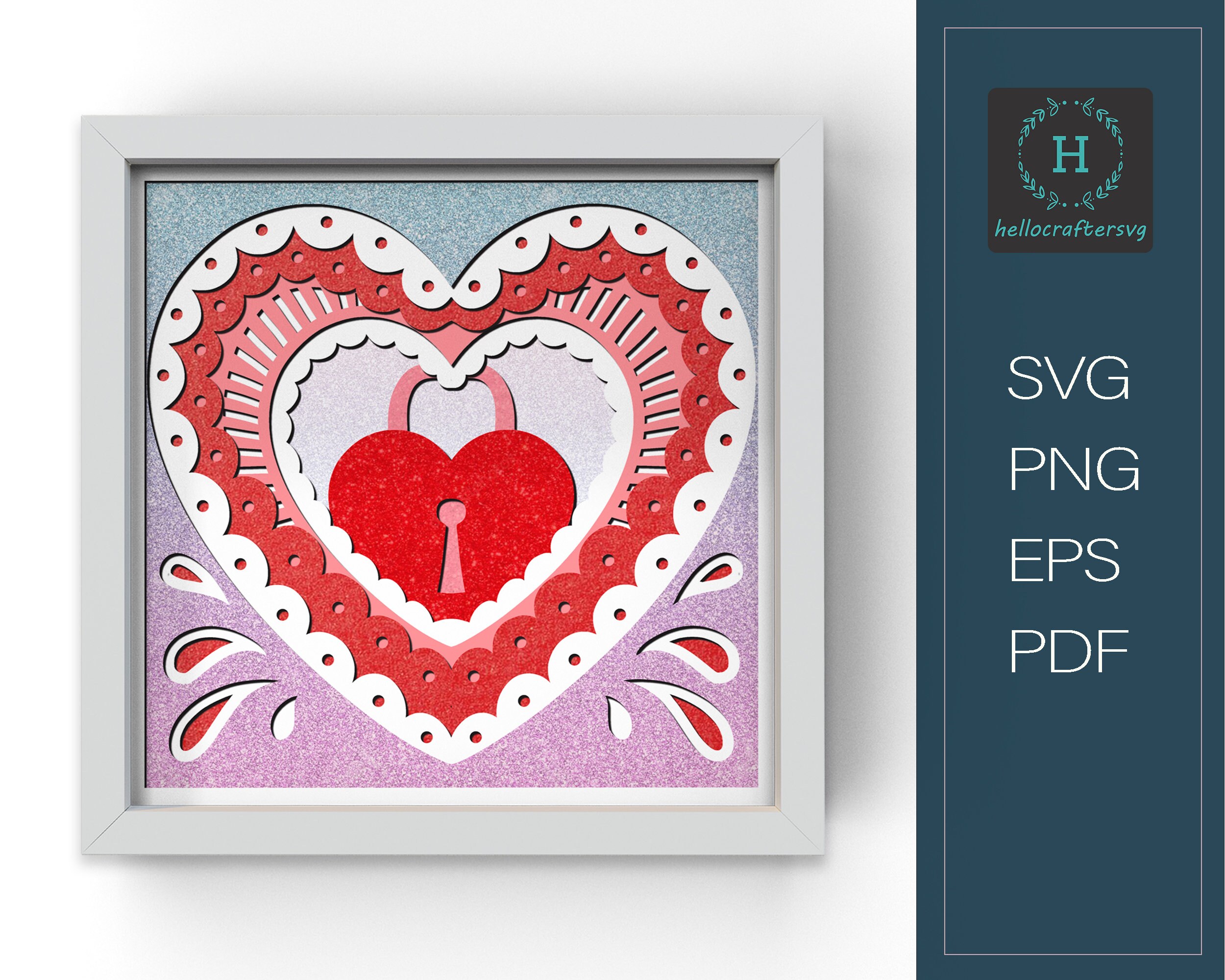3 Color Layers Heart SVG files heart svg Heart Clipart Heart Clipart ...