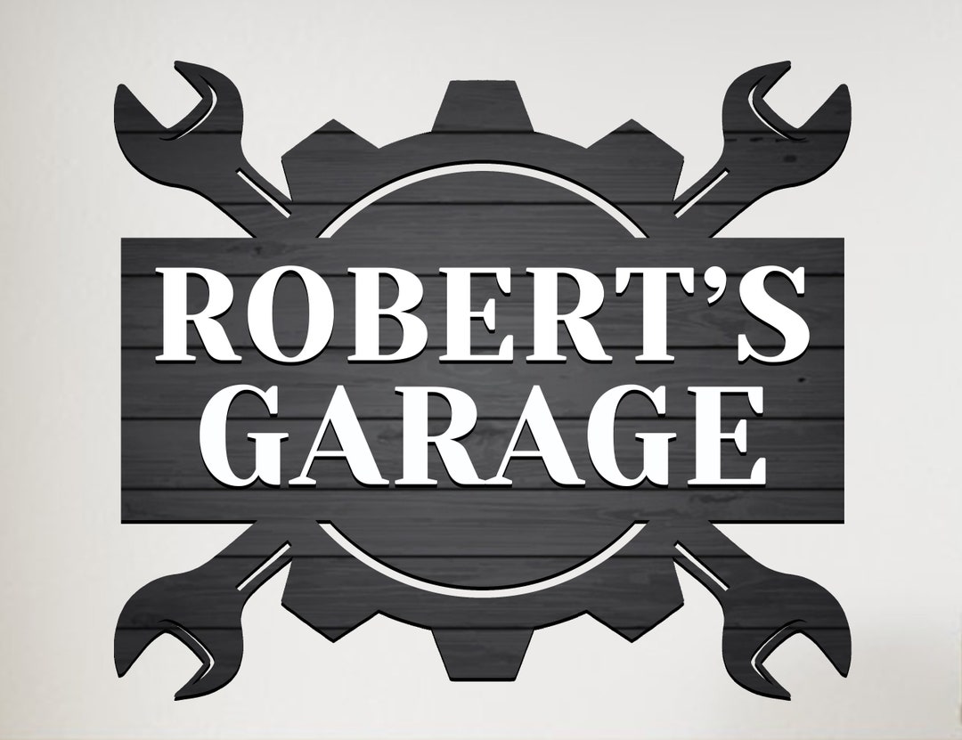 Garage Name Sign SVG Garage House Sign File Laser Cut Files - Etsy Canada
