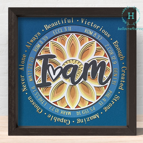 Bible Verse Shadow Box Svg - Etsy