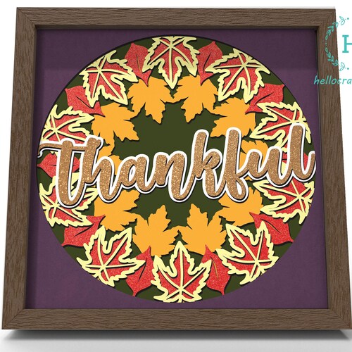 3D CORNUCOPIA Svg THANKSGIVING Shadow Box Svg for Cricut - Etsy
