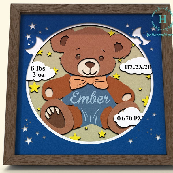 Baby Shadow Box - Etsy