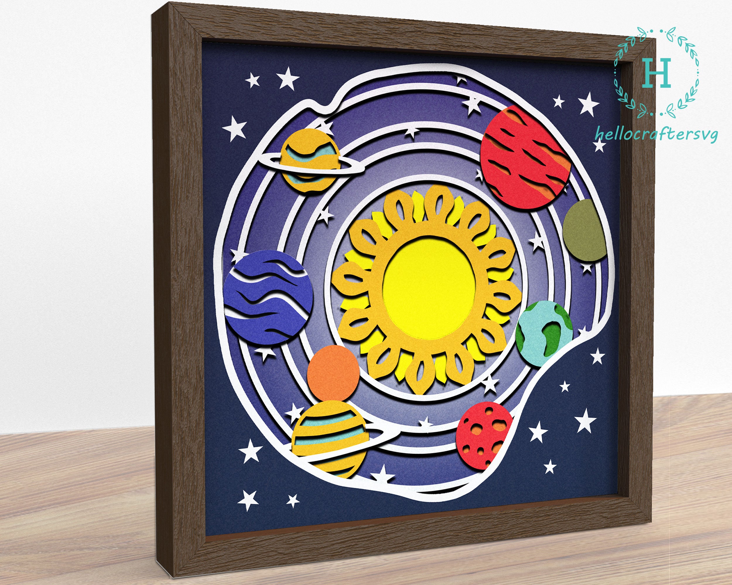 Solar System Shadow Box
