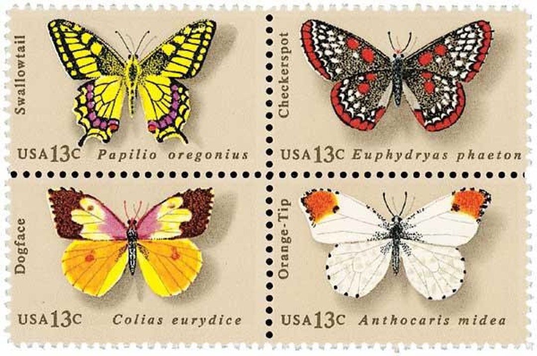 American Butterfly Postage Stamps - Etsy