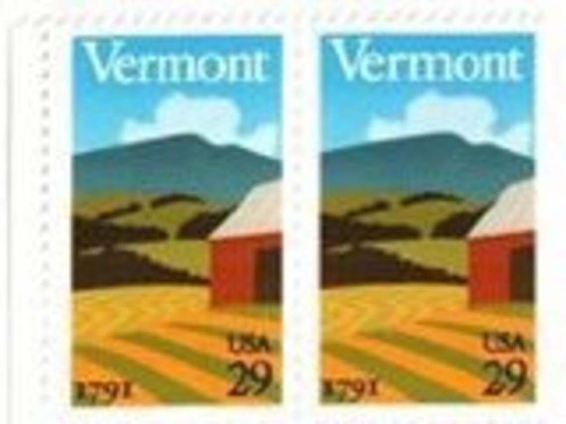 SS45. Vermont Statehood Stamp - Etsy