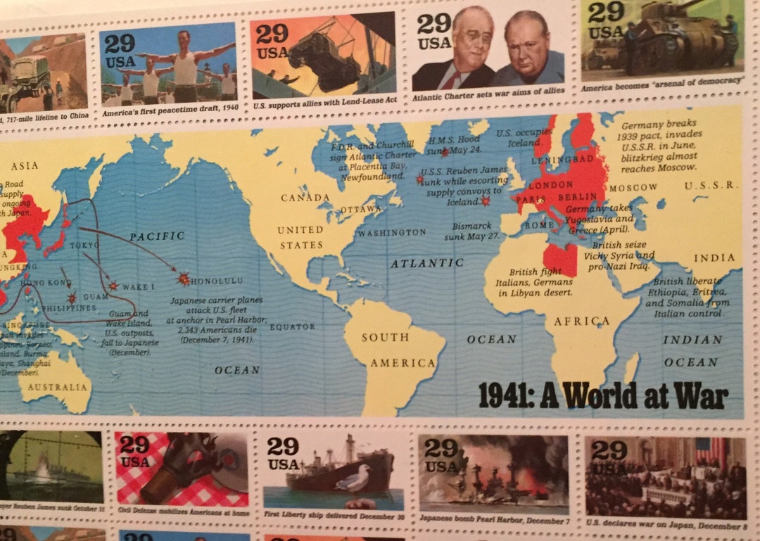 WW02 1941 WWII War Stamps - Etsy