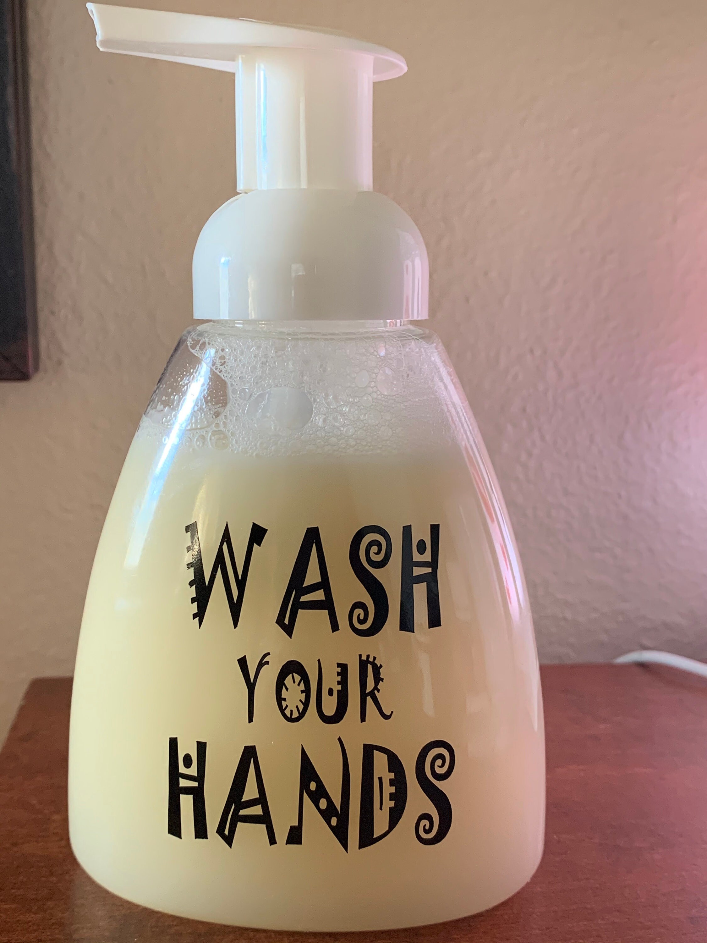 Soap Dispenser Labels! WASH YOUR HANDS - Etsy