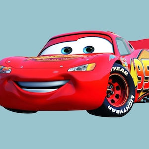 Lightning Mcqueen - Large - Personalised Wall Sticker - Decal - SKU 414 ...
