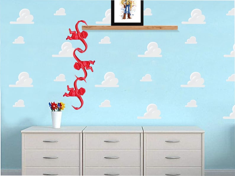 MONKEY CHAIN (264mm) - Wall Stickers - Barrel of Monkeys Retro Toy - Etsy