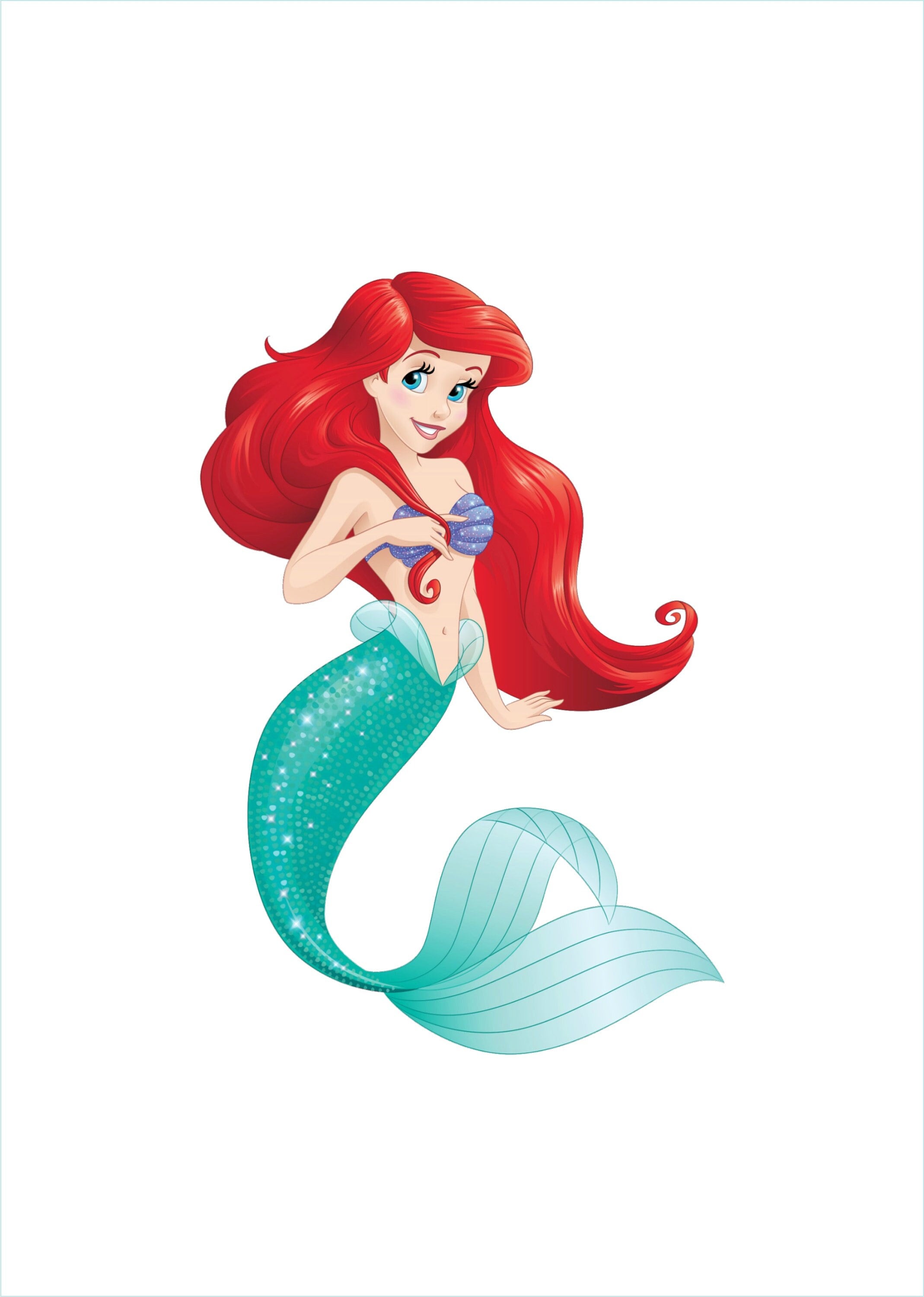 Disney Princess Ariel Mermaid Wall /cupboard Sticker 800mm | Etsy