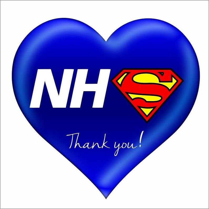 Rainbow Super NHS Sticker - NON PROFITABLE - 190mm X 182mm Size - 77 - Etsy