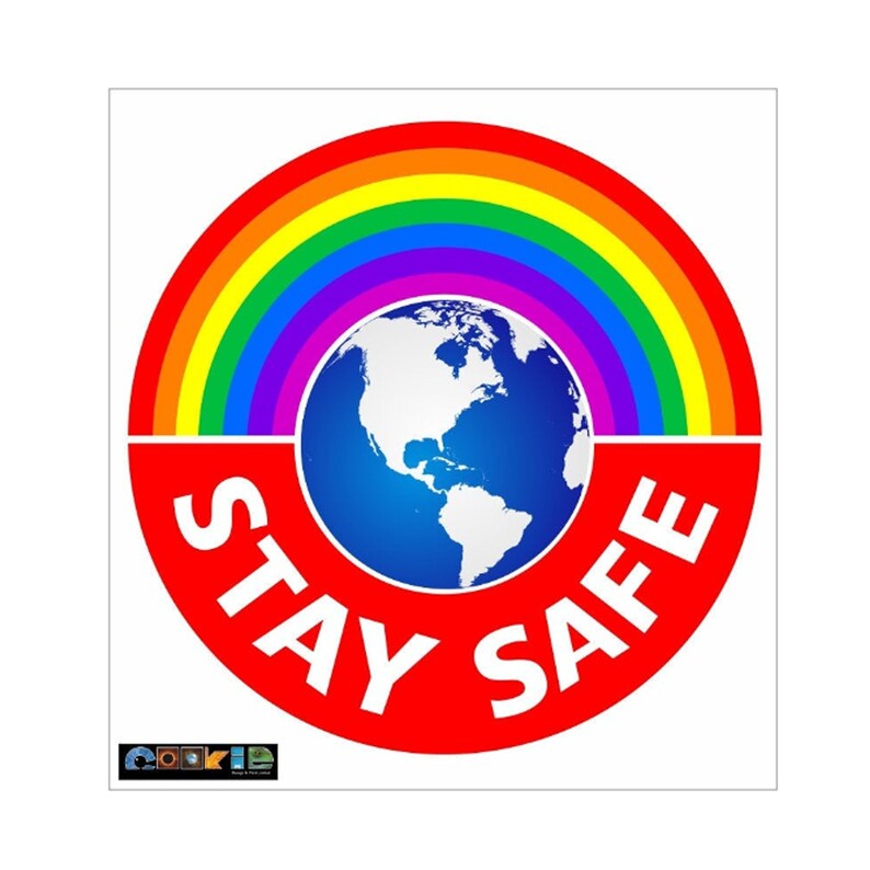 Rainbow Stay Safe NON PROFITABLE No.94 - Etsy