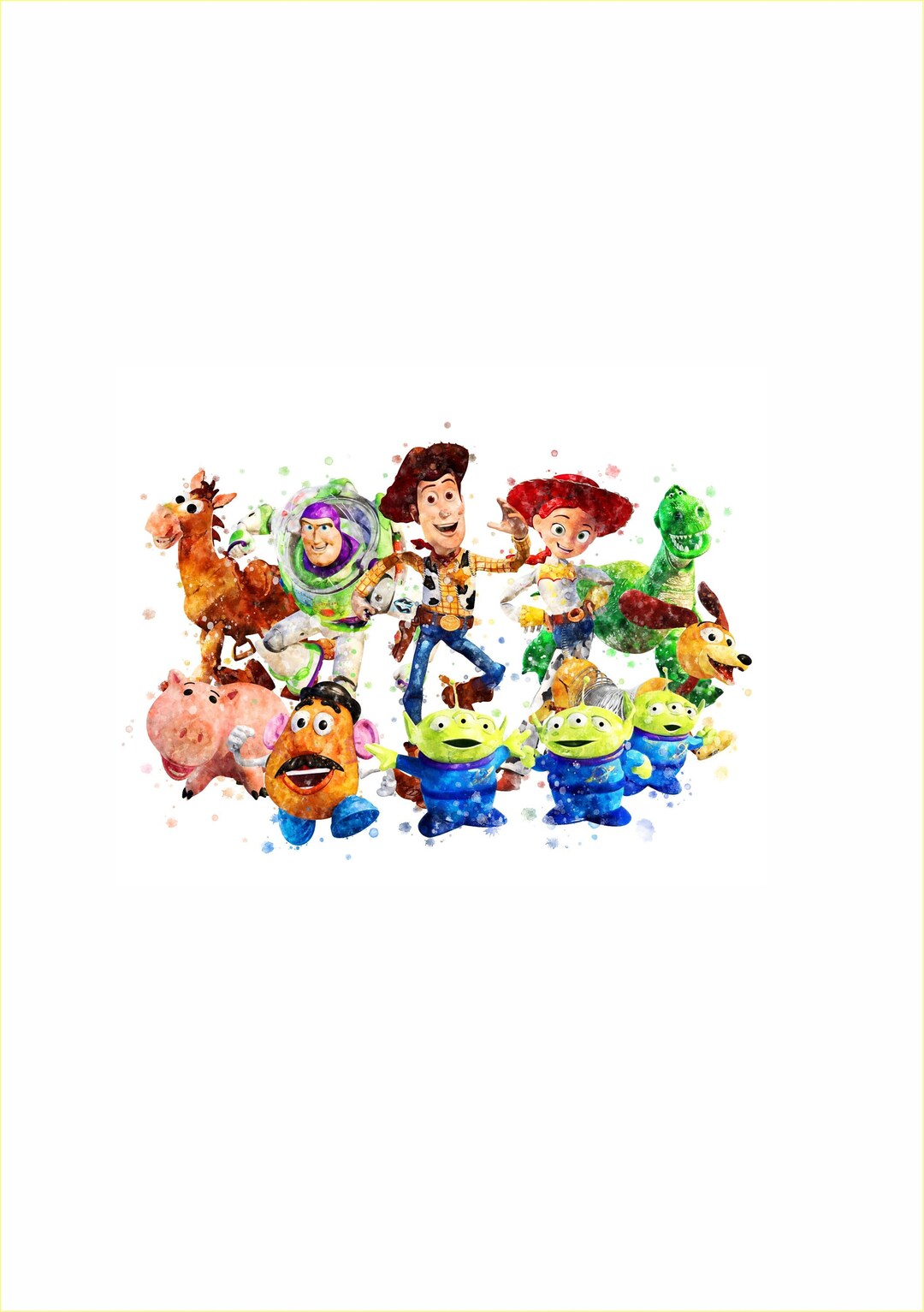 Toy Story Characters 635mm X 508mm Artwork Sticker 364 - Etsy