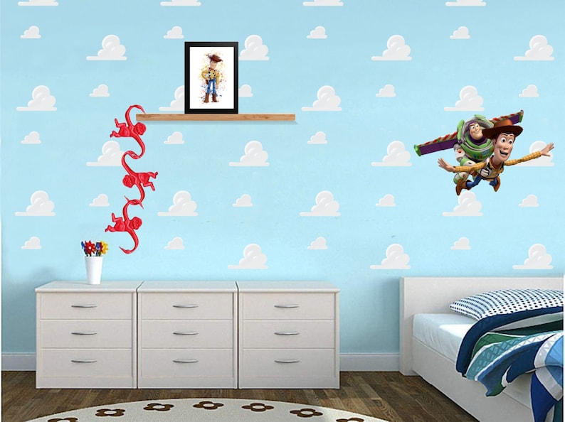 MONKEY CHAIN (264mm) - Wall Stickers - Barrel of Monkeys Retro Toy - Etsy