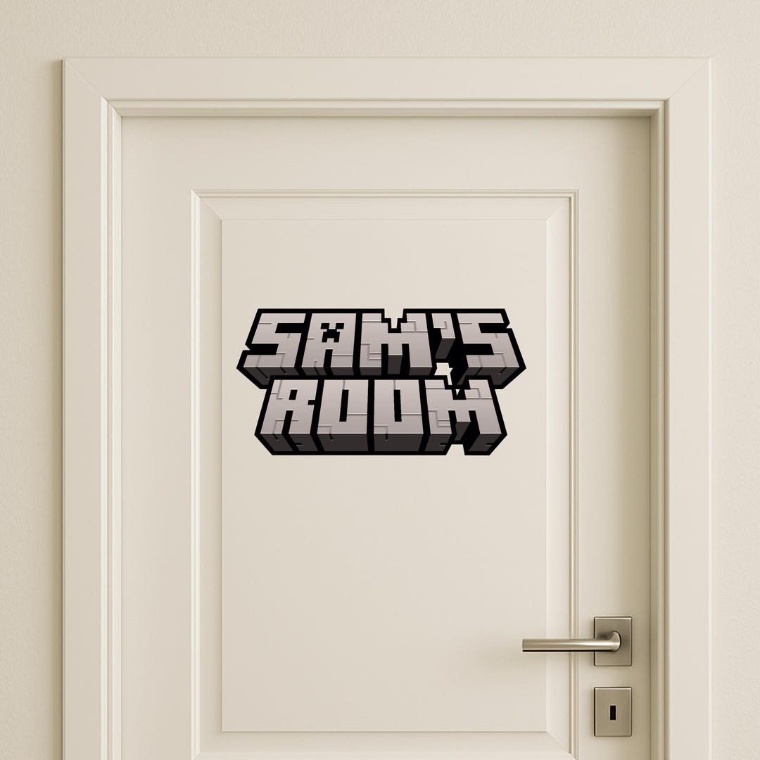 CUSTOM GAMER TAG (300mm) - Wall Sticker - Personalised - Etsy