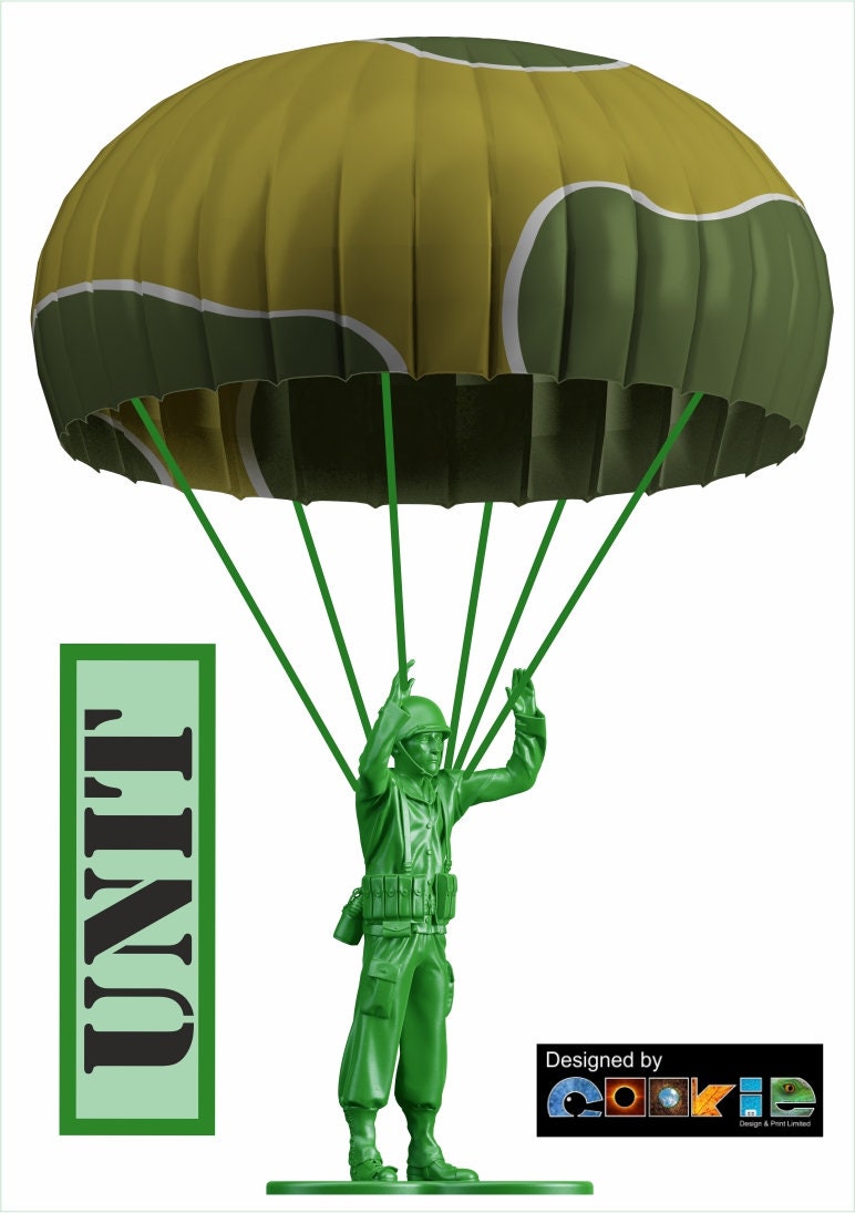 12 Green Army Men Boys /girls Room Wall / Car Stickers Large | Etsy