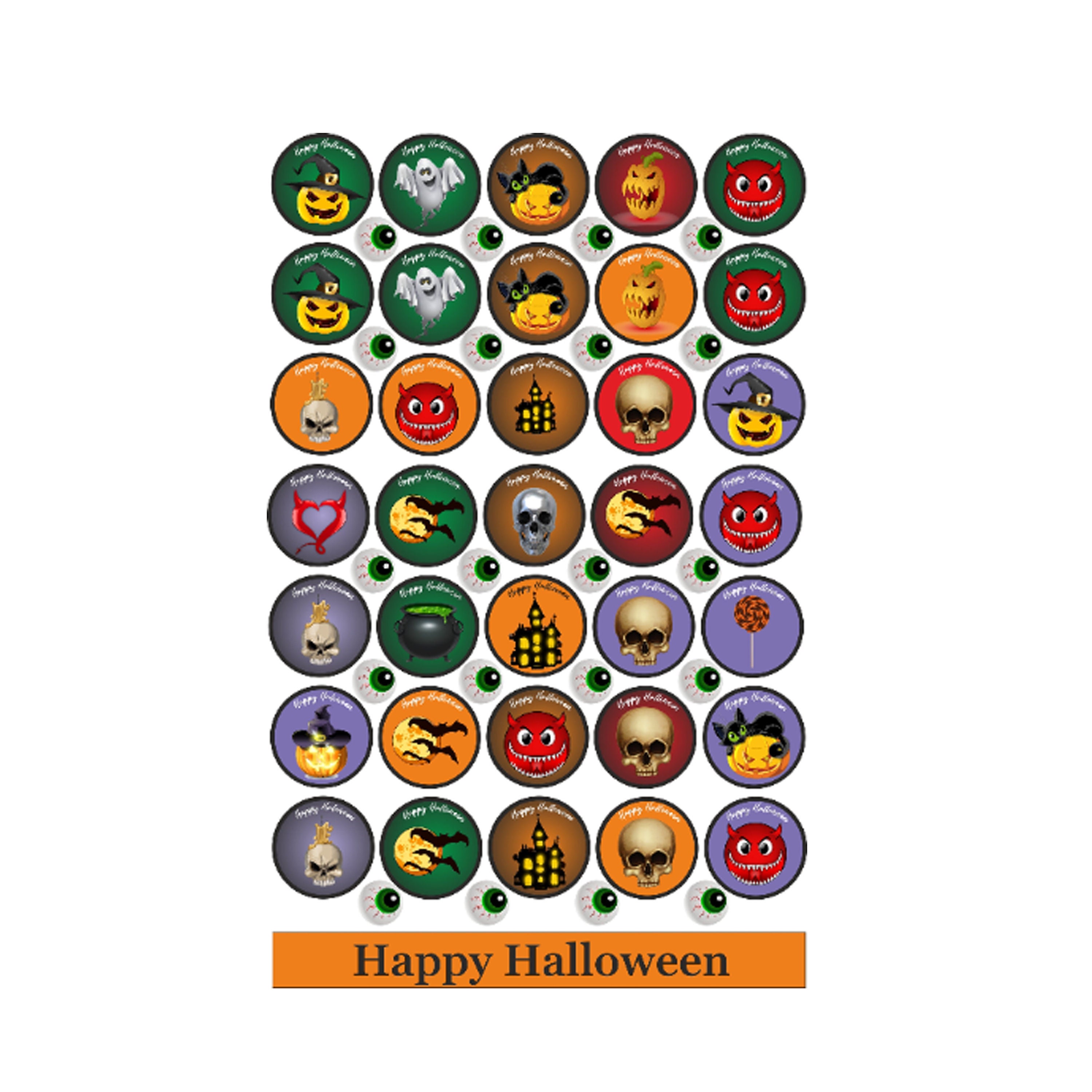 Halloween Stickers Gift Party Bag Decorations Scrapbook Trick - Etsy