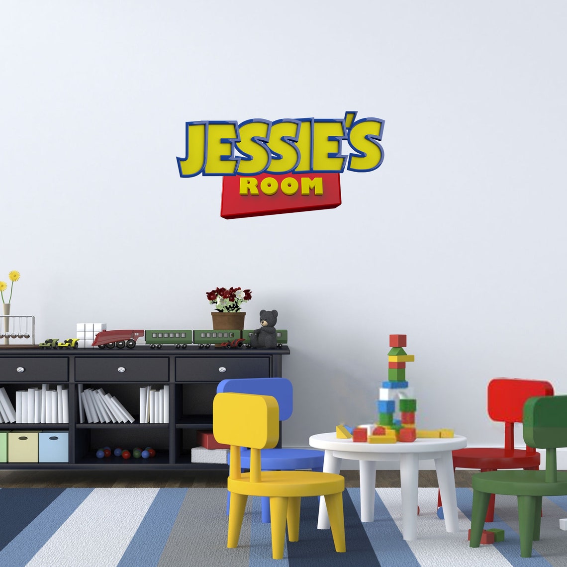 Personalised Room Sticker Toy Story Inspired Size 425mm X - Etsy UK