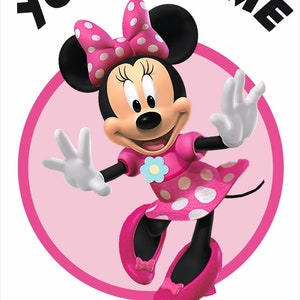 Minnie Mouse Room Name - Personalised With Your Name - Door Sign - Cut ...