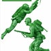 12 Green Army Men Boys /girls Room Wall / Car Stickers Large - Etsy