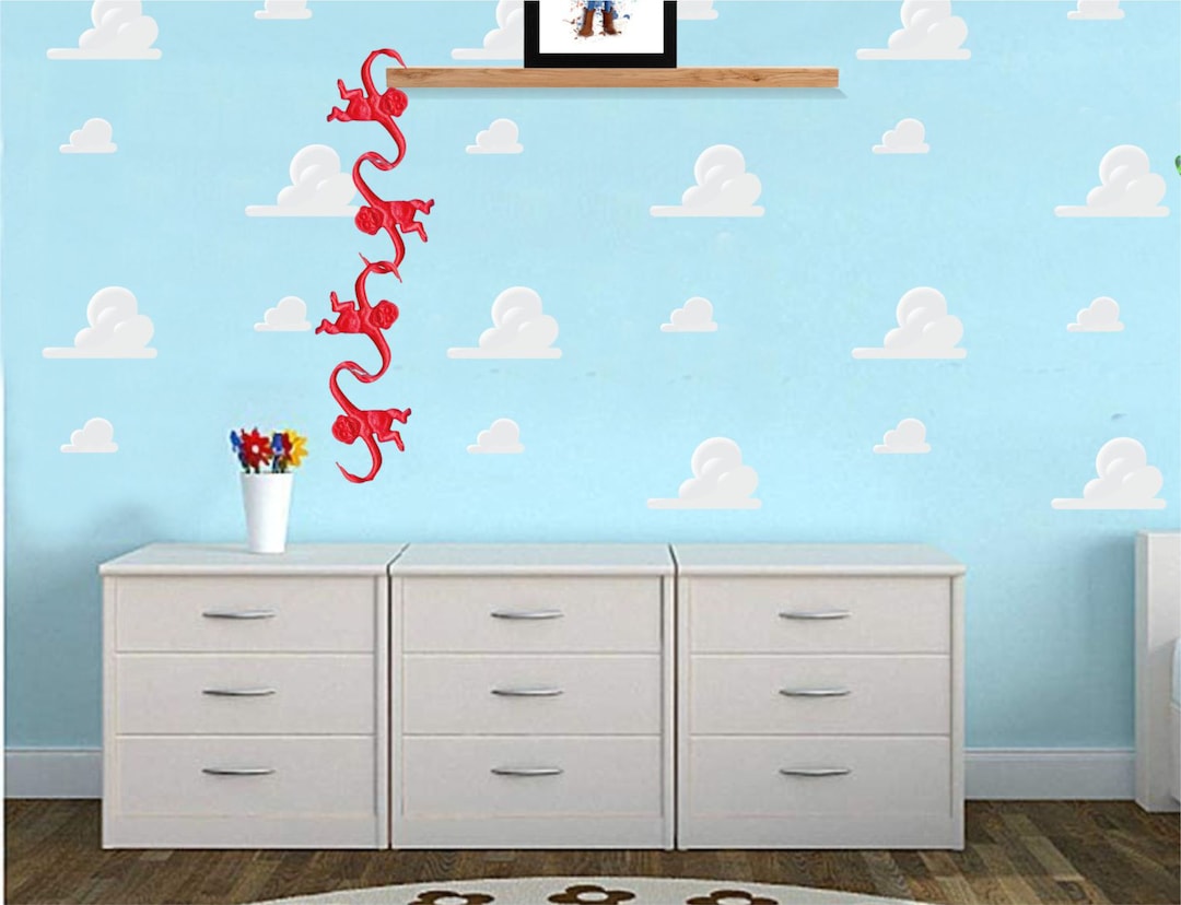MONKEY CHAIN (264mm) - Wall Stickers - Barrel of Monkeys Retro Toy - Etsy