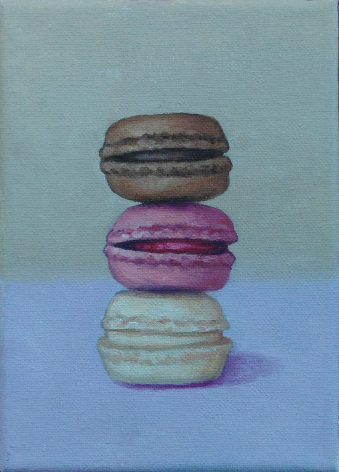 Macaroons 5 X 7 Oil Painting on Canvas - Etsy