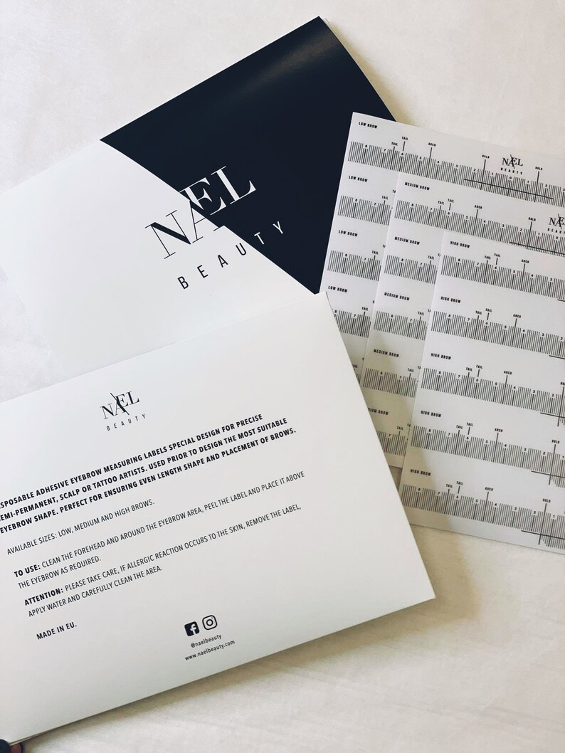 Brow Stickers, Self Adhesive Labels - Etsy