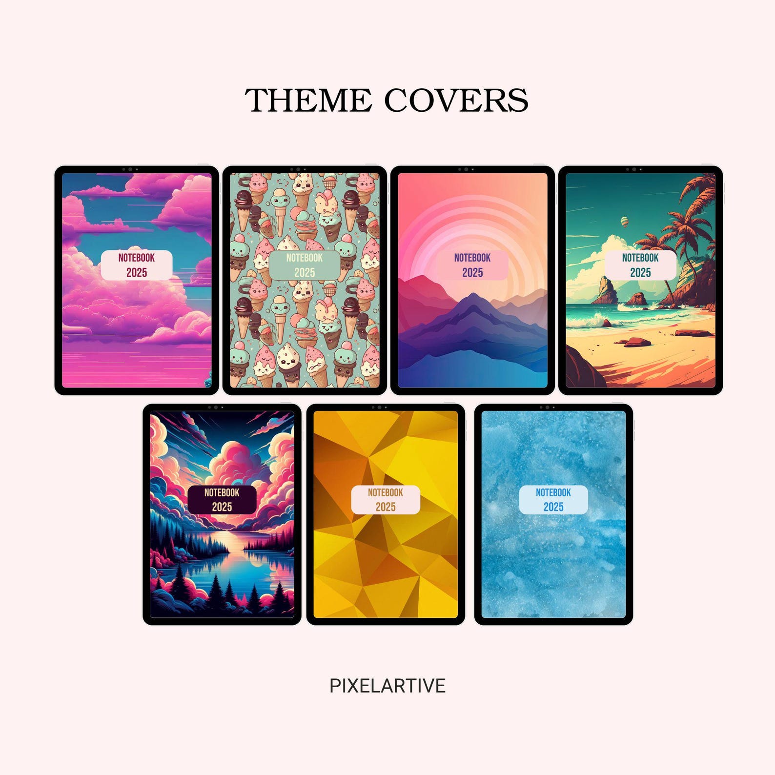 2025 Digital Notebook | Lined Template in Portrait Layout | Perfect for ...