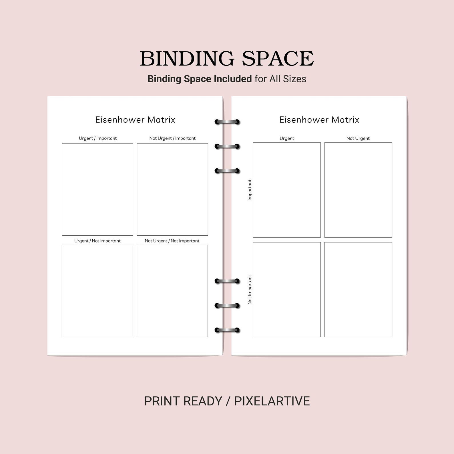 Eisenhower Matrix Printable | Priority and Task Management Template ...